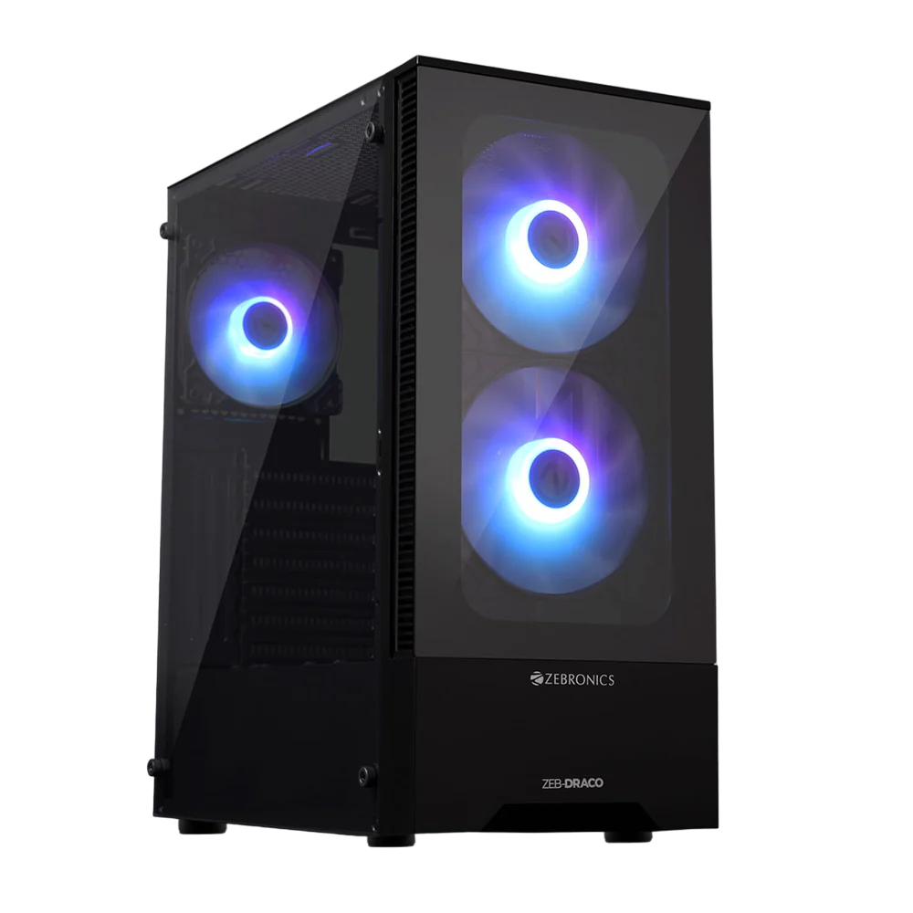 Zebronics Zeb-Draco Mid-Tower Premium Gaming Cabinet – SHRIRAJ TECHNOLOGY